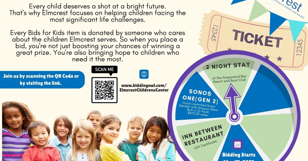 Online Auction is Open! - Elmcrest Children's Center