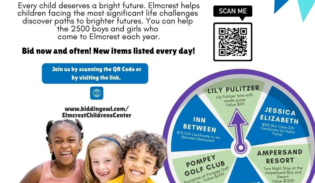 BIDS 4 KIDS NEW ITEMS FOR BIDDING - Elmcrest Children's Center